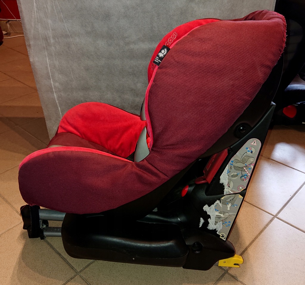 Fotelik sam. Maxi-Cosi Priorifix 9-18kg Isofix Red - 8551745620 ...
