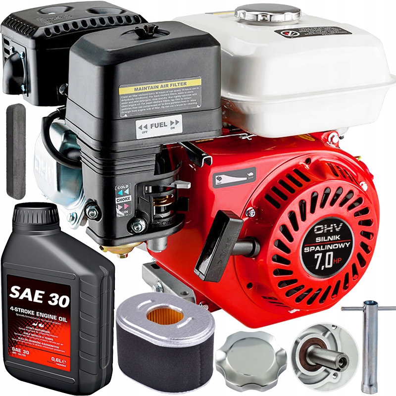 SILNIK SPALINOWY RIPPER GX160 7KM OHV 19MM +OLEJ - 11562459983 - oficjalne archiwum Allegro