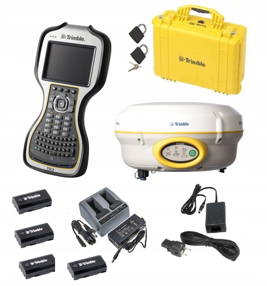 Zestaw Odbiornik Trimble R4 GPS + Kontroler Trimble TSC3 Kufer Dodatki ...