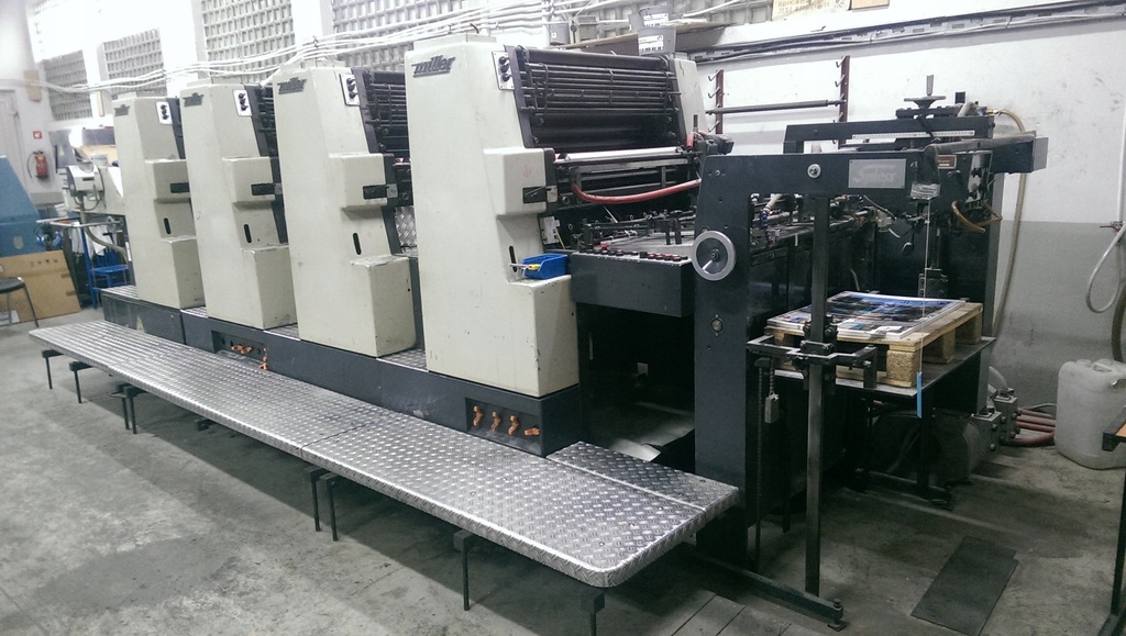 Maszyna drukarska offsetowa Miller TP74/4 OKAZJA!! - 7858245065 ...