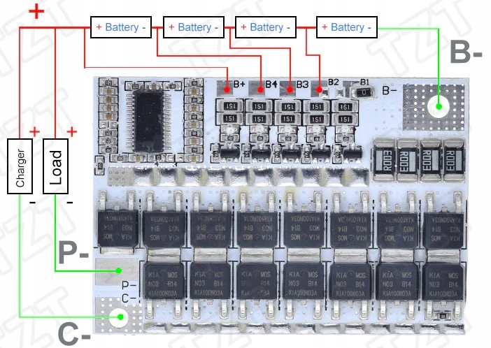 BMS 5S 4S 3S 100A Balanser Li-ion 18650 - 11059408955 - oficjalne archiwum Allegro
