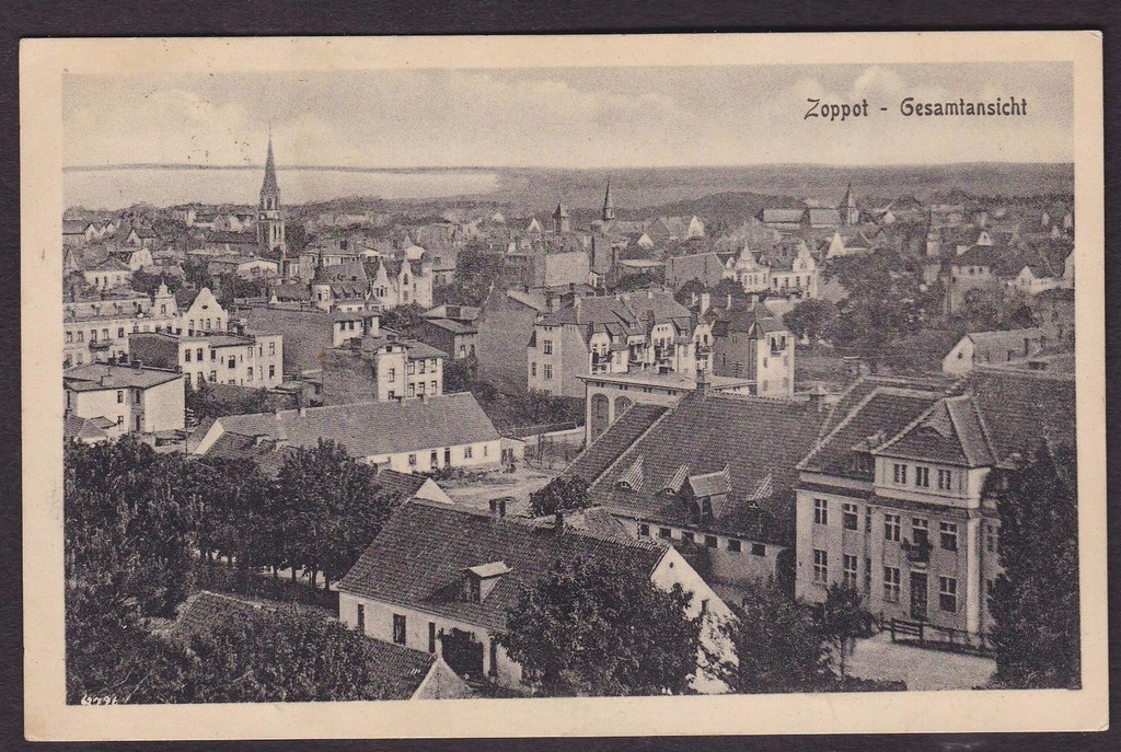 SOPOT/ Zoppot Panorama/ Kamienice 1922r. - 13153254948 - oficjalne ...