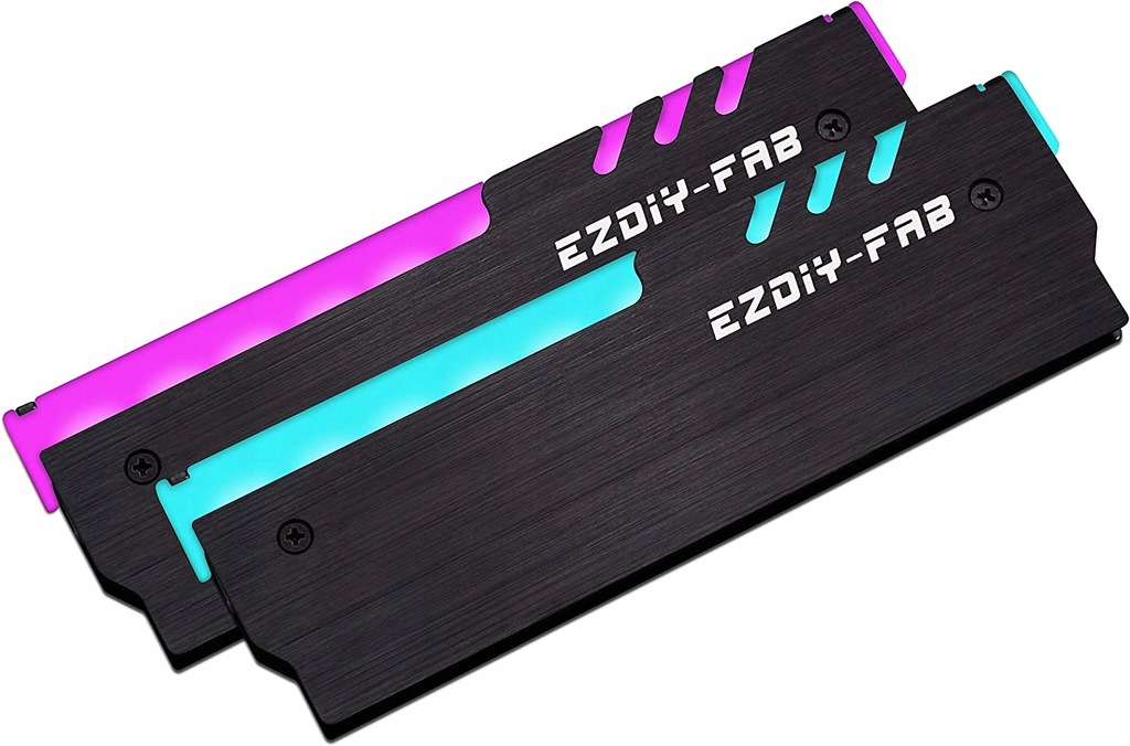 Chłodnica Pamięci RAM DDR/DDR3/DDR4 LED RGB ZESTAW - 13222840753 ...