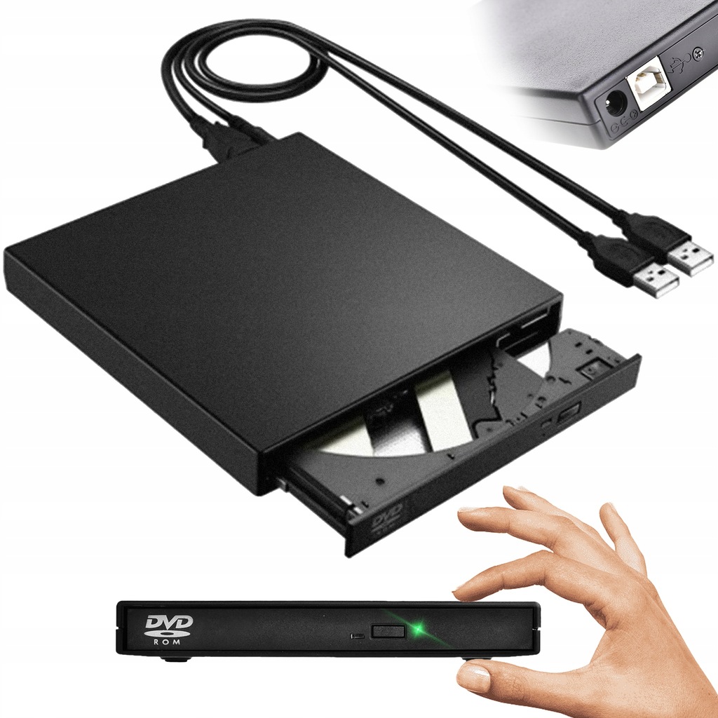NAPĘD CD-R/DVD-ROM/RW ZEWNĘTRZNY USB NAGRYWARKA - 13912959837 ...