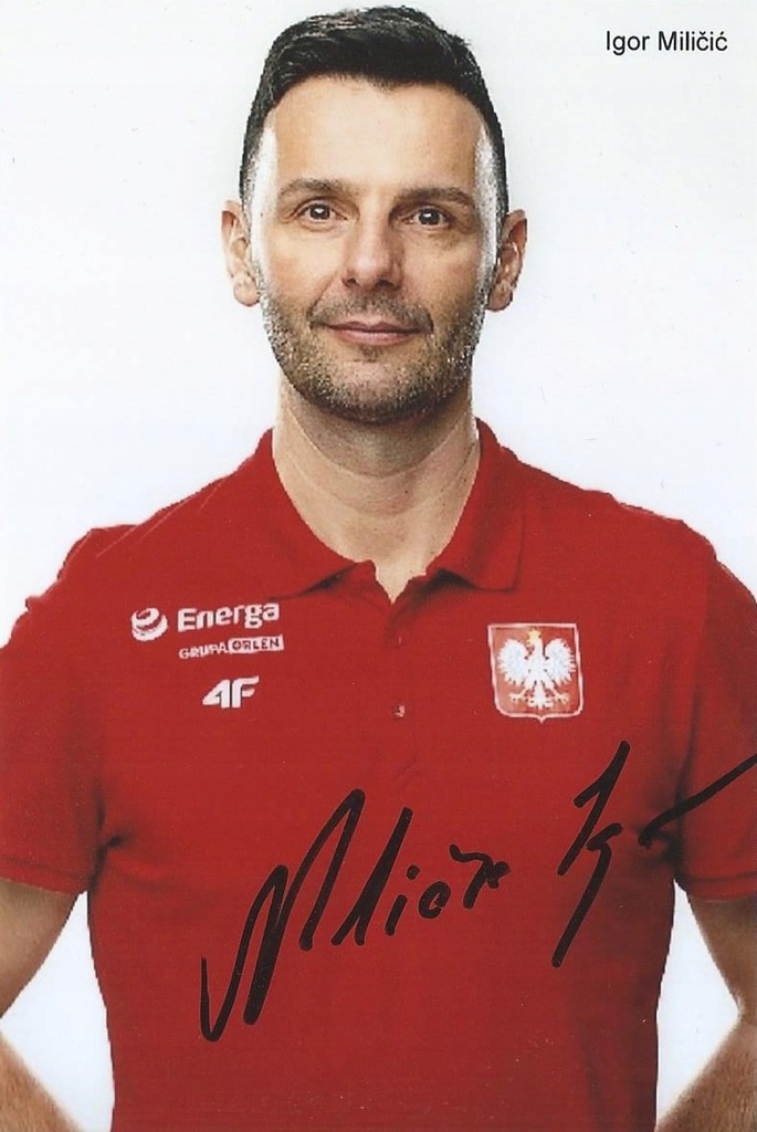 Igor MILICIC oryginalny autograf! KOSZYKÓWKA KADRA - 12414748809 ...