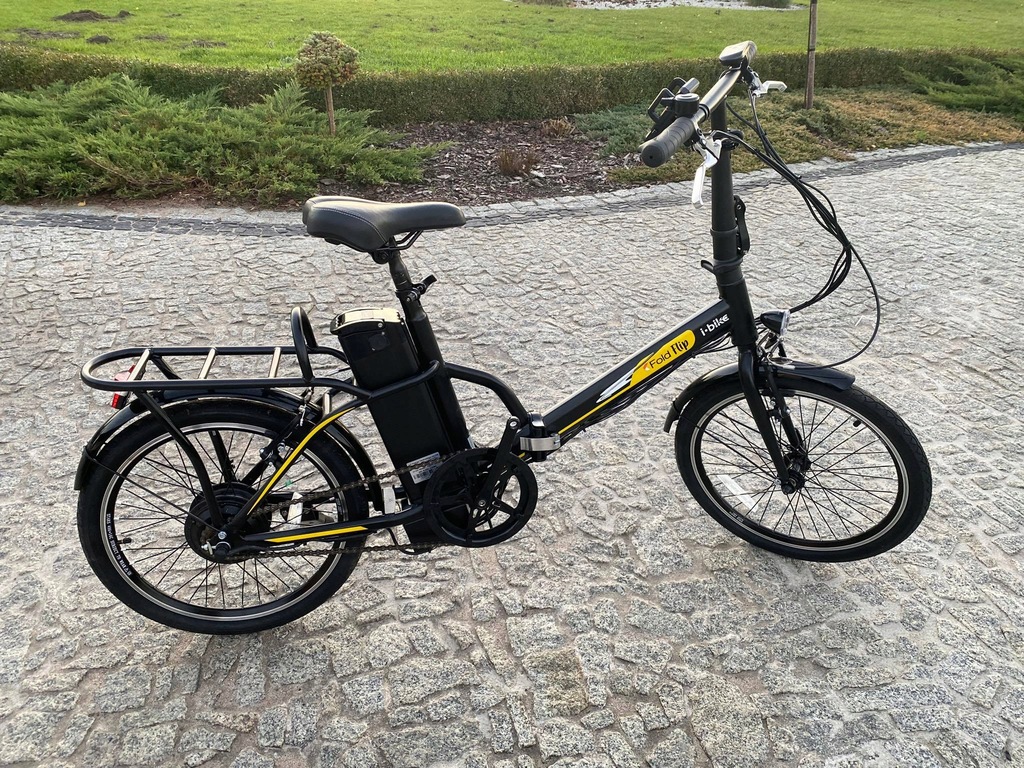 Rower elektryczny I-bike Fold Flip czarny - 12764189444 - oficjalne archiwum Allegro