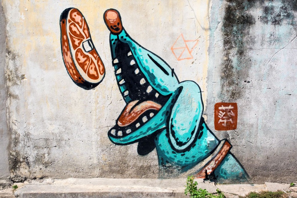 Plakat graffiti, mural, pies - 60 WZORÓW 91x61 - 13499249246 ...