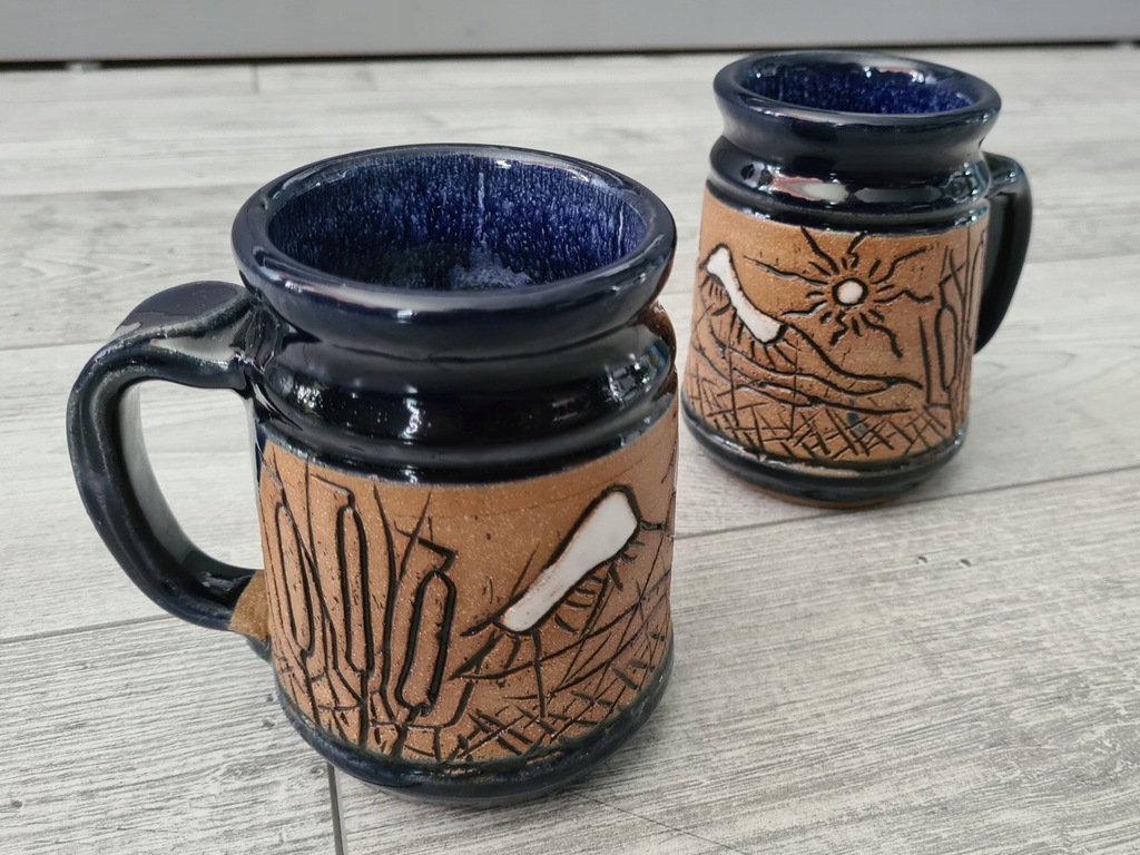 TED JUVE wyjątkowe piękne kubki 02r Olaf Pottery - 12785717686 ...