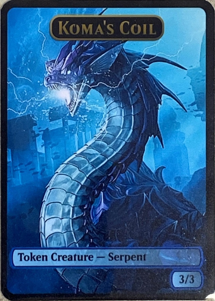 koma's coil proxy token mtg koma, cosmos serpent - 13308602283 ...
