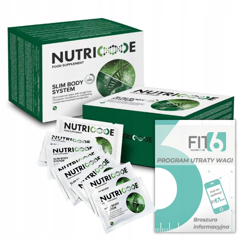 Nutricode Slim Body System Krok 2 FIT6 Dieta Odchudzanie Kod Broszura ...