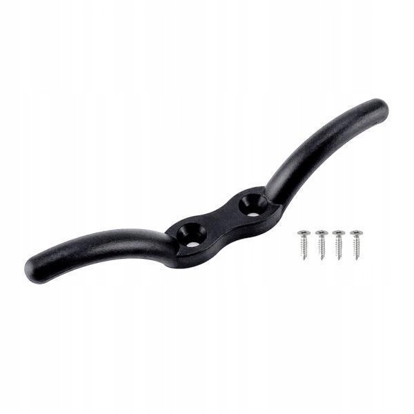 2 Duty Nylon Black Flagpole Boat Berth Rope Cleat - 13921143662 ...