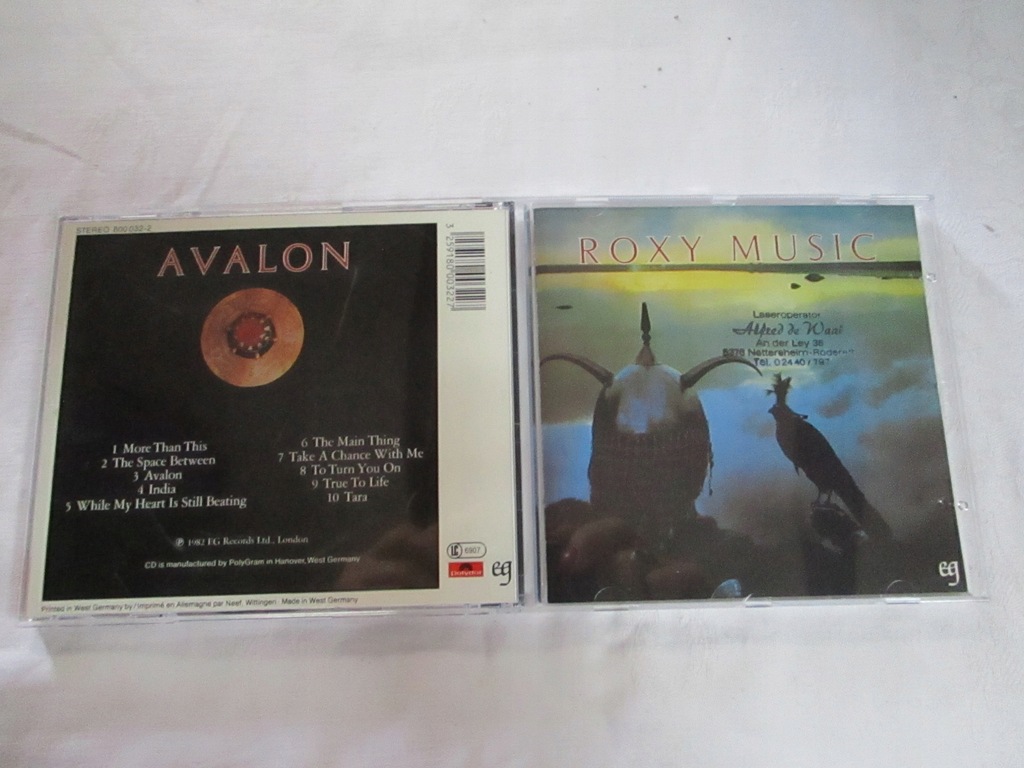 Roxy Music – Avalon (1ST PRESS) CD1156 - 12485053744 - oficjalne archiwum Allegro