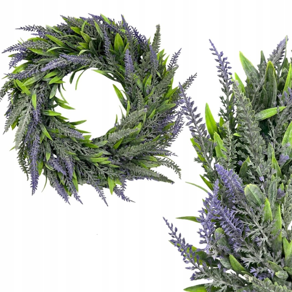 WIANEK LAWENDA SZTUCZNA WRZOS DEKORACJA Z LAWENDY GAŁĄZKA NA DRZWI STÓŁ ...