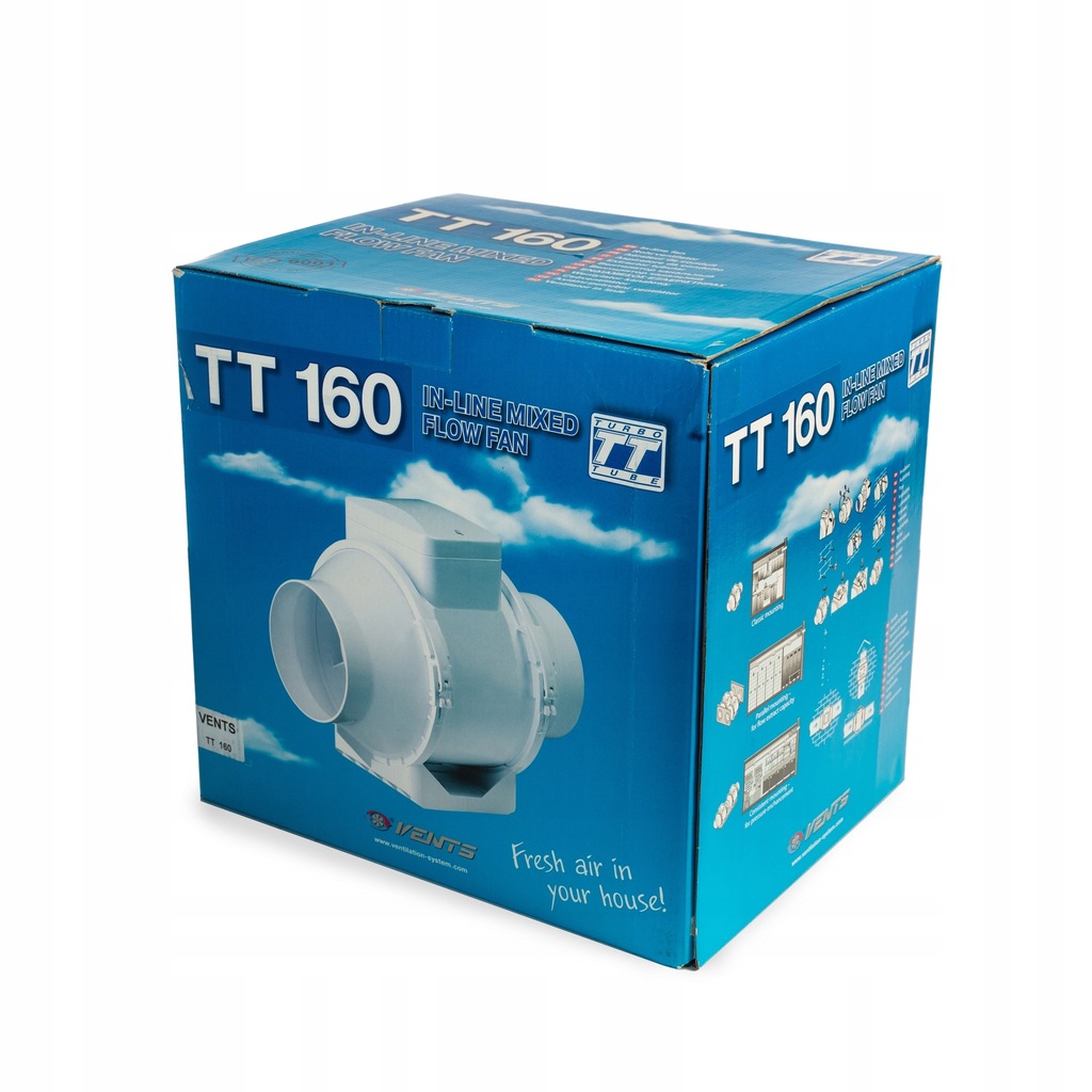 Wentylator kanałowy TT 160 - 9560710449 - oficjalne archiwum Allegro