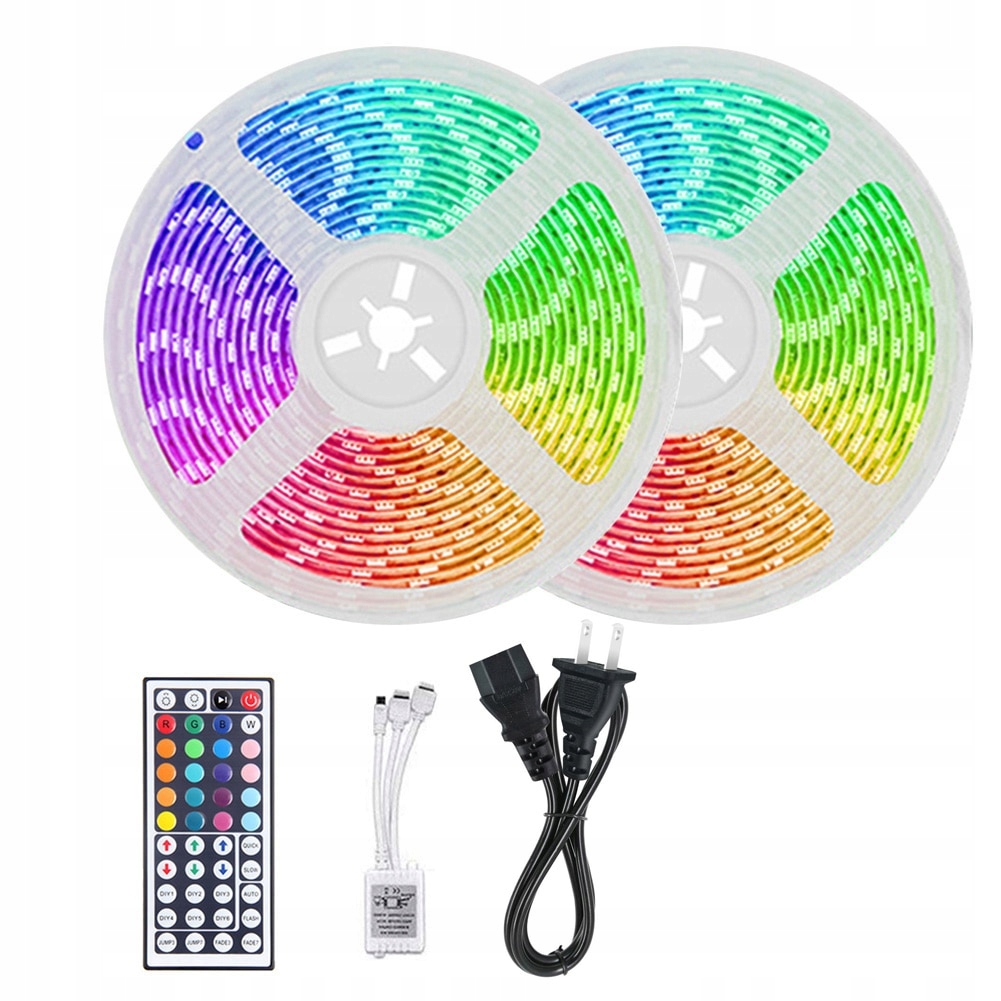 Diody na wstążce LED RGB 5050 podświetlenie noc ta - 12373148007 ...