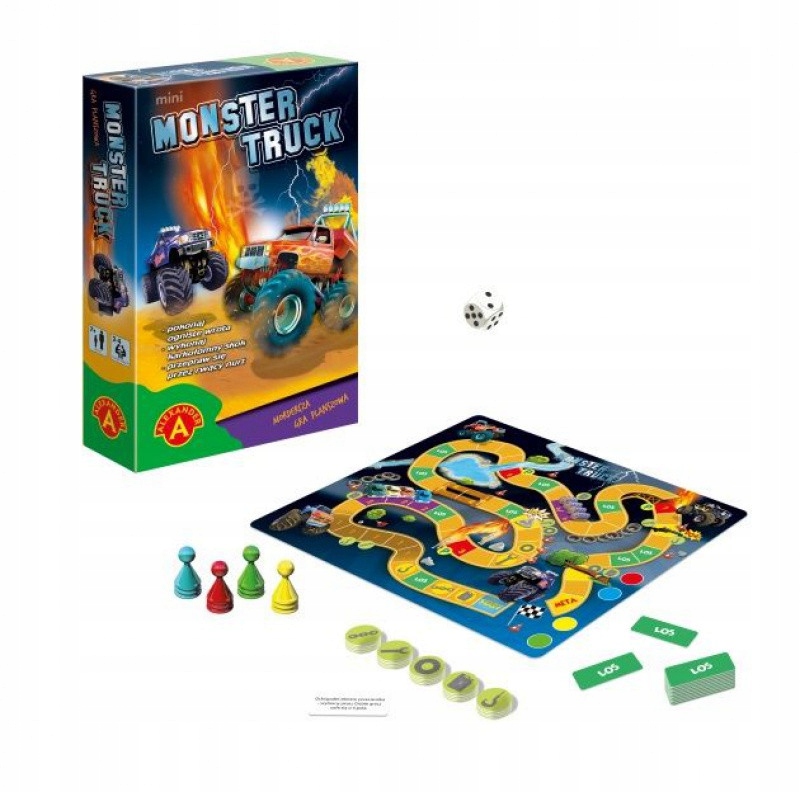 Samochodowa Gra Planszowa Monster Truck Fight Mini - 12714008732 ...