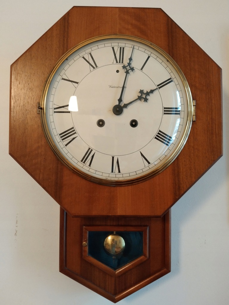Stary zegar Westerstrand P231 sprawny, duża tarcza, gong trójstrunowy - 14861823746 - oficjalne ...