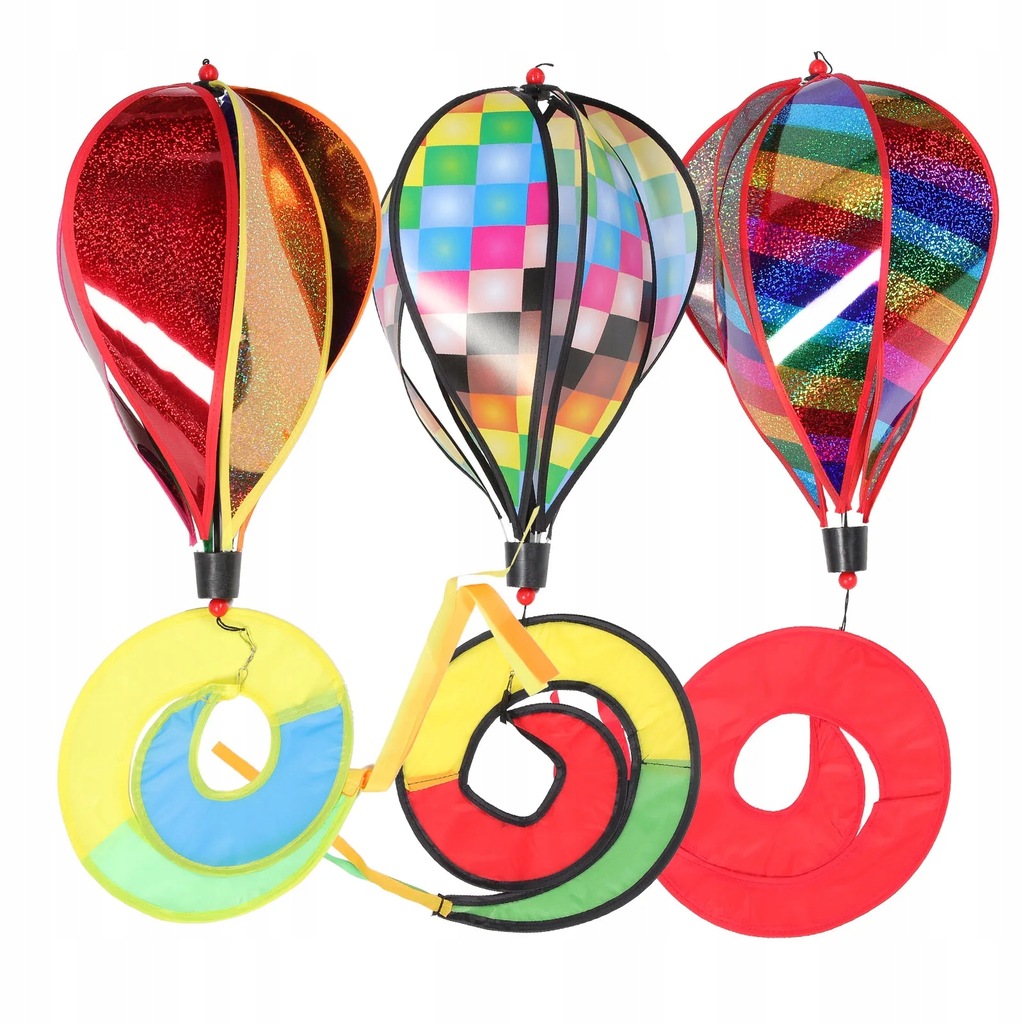Rainbow Pinwheel Hot Air Balloon Twisters 3 Pcs - 13830179545 ...