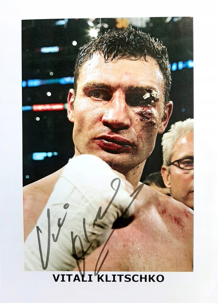 WITALIJ KLICZKO zdjęcie A4 z AUTOGRAFEM - 9172838587 - oficjalne ...