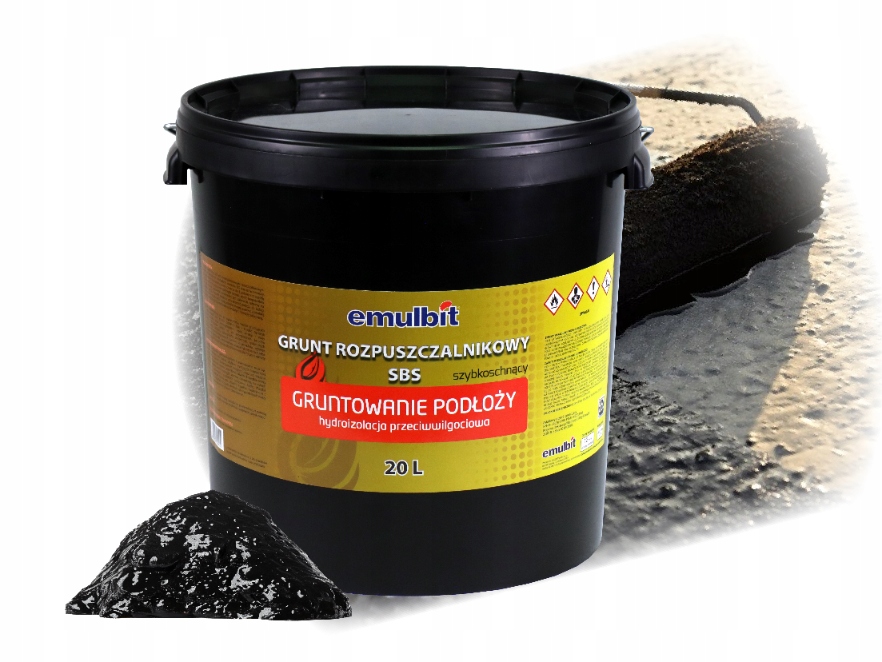 GRUNT ROZPUSZCZALNIKOWY POD PAPY I MASY EMULBIT SYNTETYK GRUNT SBS 20 L - 15354499830 ...