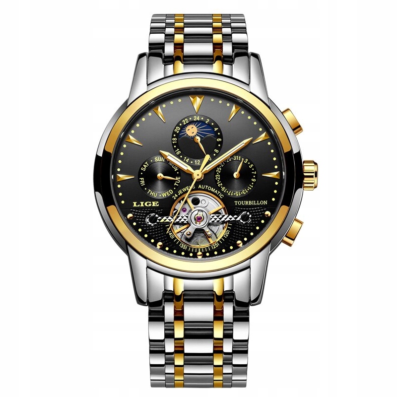 ZEGAREK MECHANICZNY LIGE TOURBILLON BLACK GOLD - 8410892446 - oficjalne ...