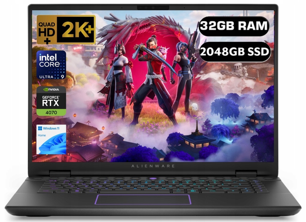 LAPTOP Dell Alienware m16 R2 16 QHD+ 240Hz Ultra 9 32GB/2TB RTX4070 ...