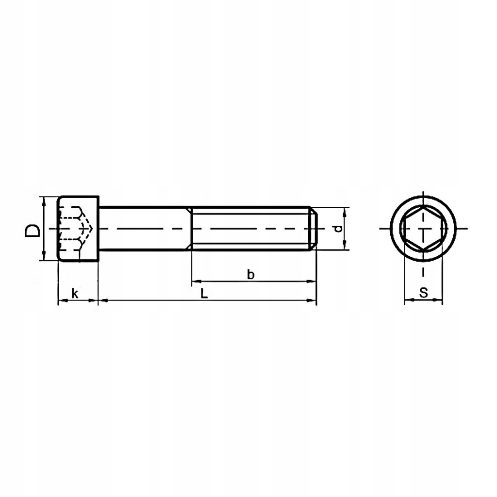Śruba imbusowa NPG DIN 912 M20x80 oc kl 8.8 - 9697488348 - oficjalne archiwum Allegro