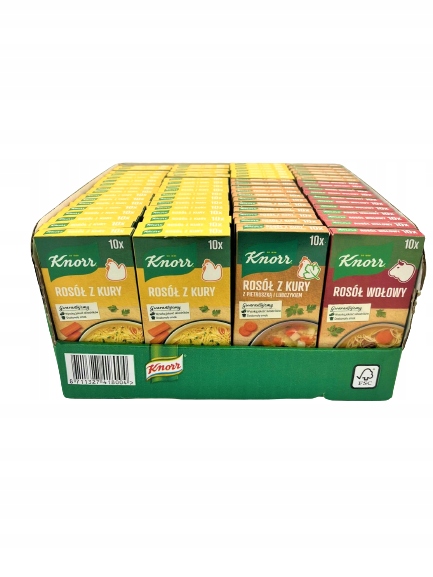 Knorr Bulion karton mieszany 4 rodzaje 100g x 68 - 12626575855 ...