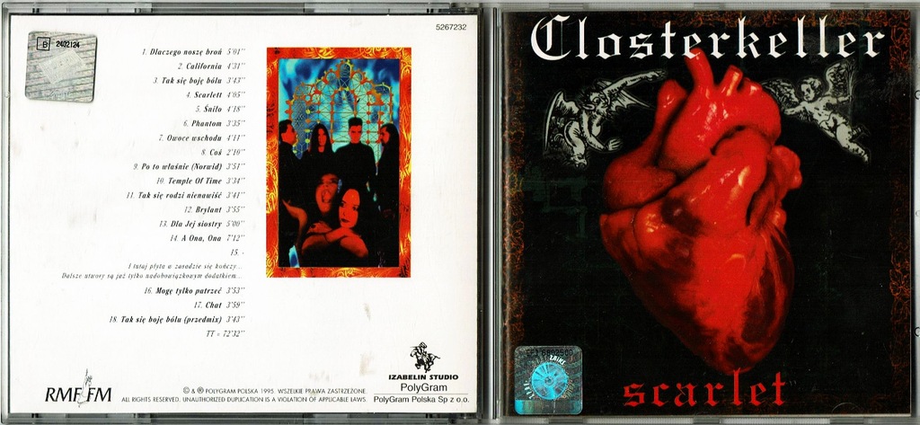 CLOSTERKELLER - Scarlet [CD] IZABELIN STUDIO 1995 - 7544622989 ...