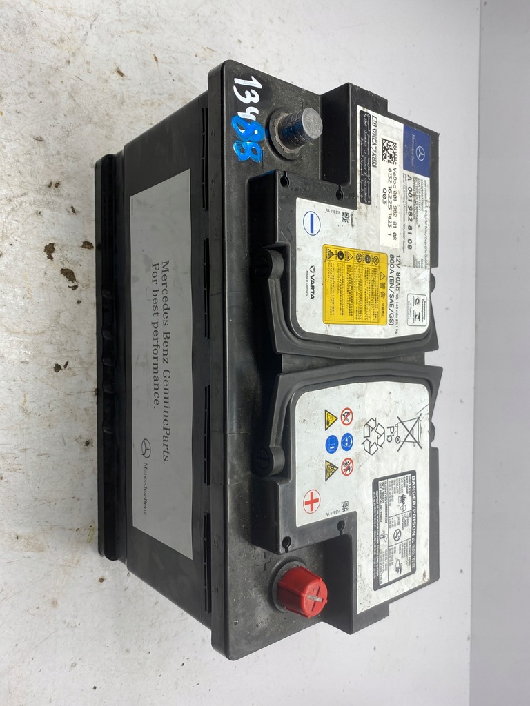 MERCEDES AKUMULATOR A0019828108 12V 80AH 800A - 14804040637 - oficjalne ...