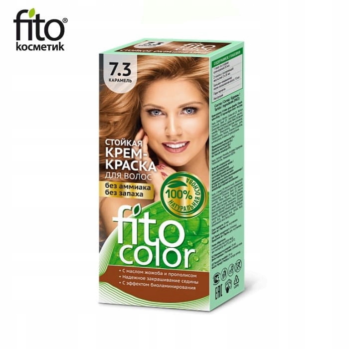 Farba do włosów 7,3 KARMEL FITO COLOR - 9195585677 - oficjalne archiwum Allegro