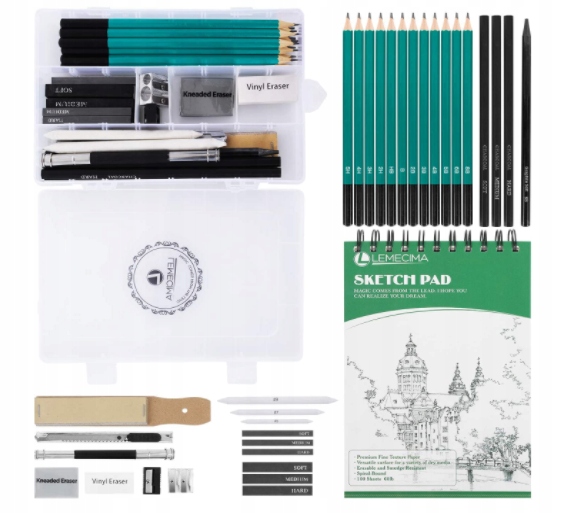 O8300 LEMECIMA ZESTAW OŁÓWKÓW DO SZKICOWANIA - 11867939207 - oficjalne ...