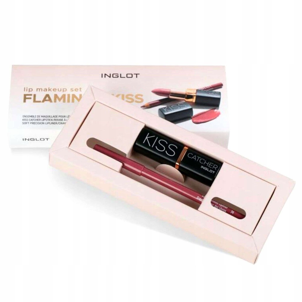 Inglot Kiss Zestaw Makijaż Ust Pomadka Konturówka - 13395211779 ...