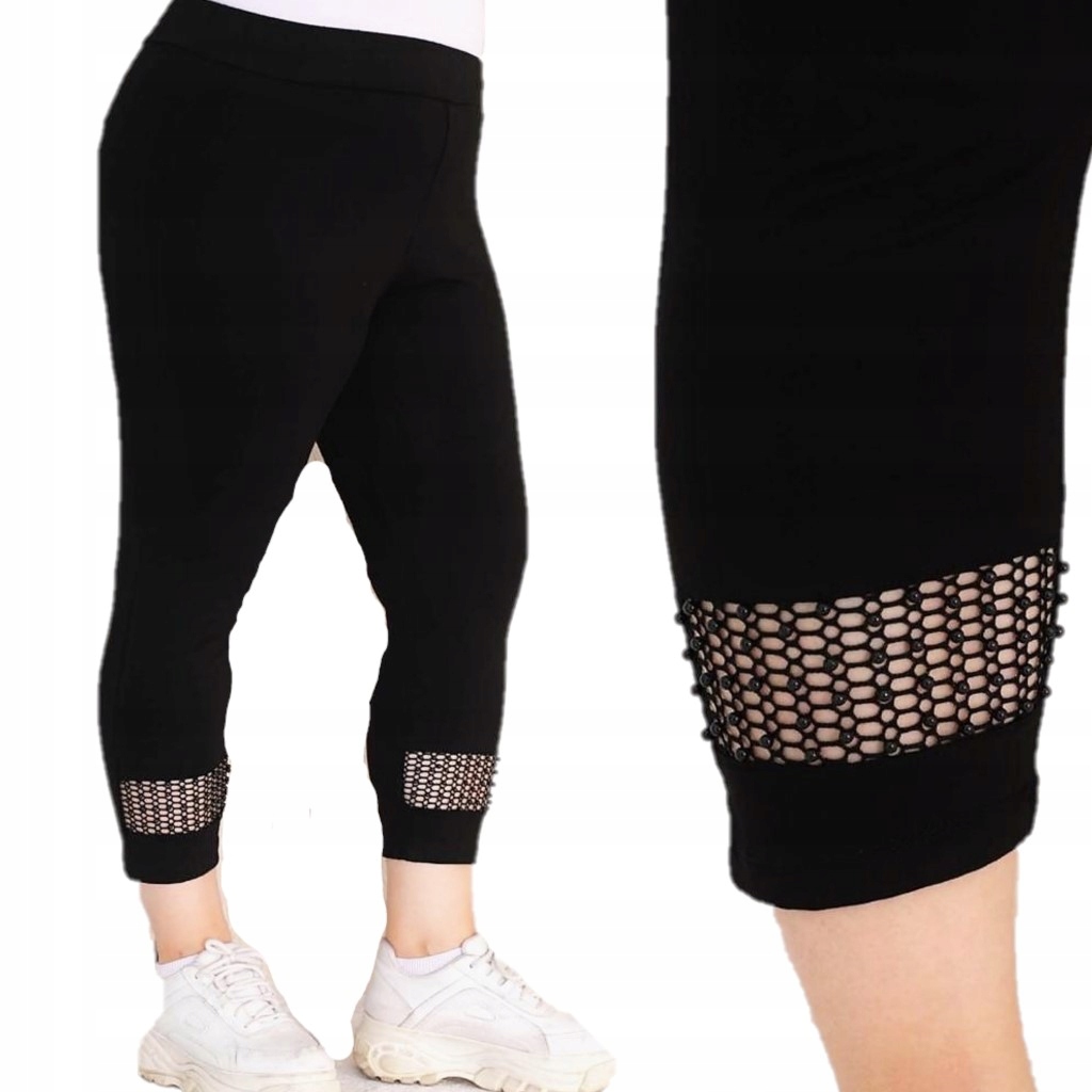LEGGINSY RYBACZKI SIATECZKA PERŁY 5XL 52 54 - 13743158851 - oficjalne archiwum Allegro