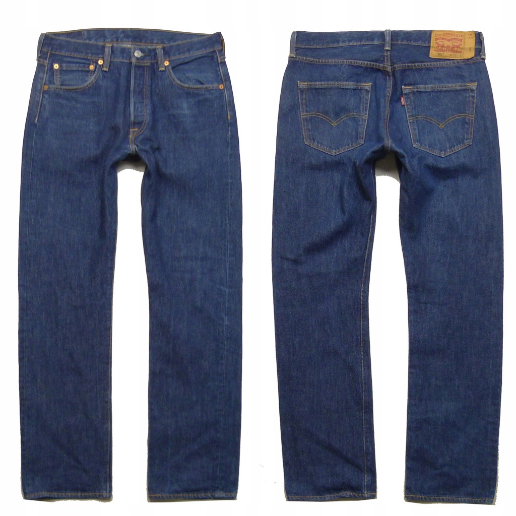 LEVIS 501 męskie niebieskie spodnie jeansy Levi`s W32 L32 32x32 ...