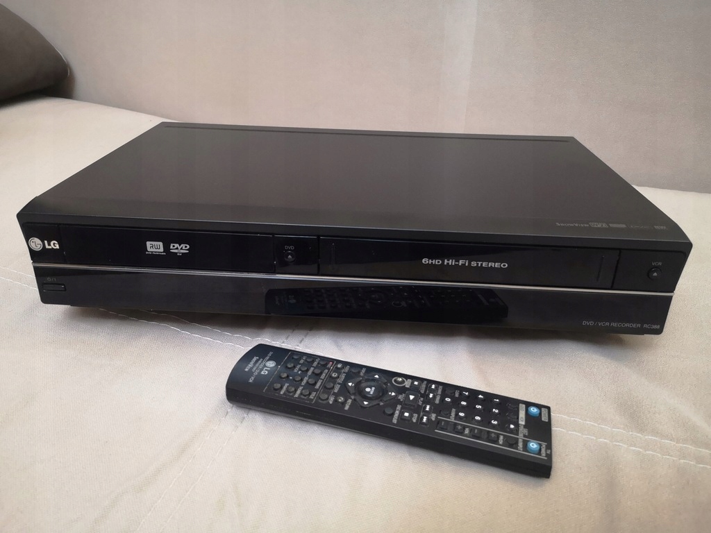 LG RC388 nagrywarka DVD + VCR vhs VIDEO combo 2w1 - 13504137181 - oficjalne archiwum Allegro