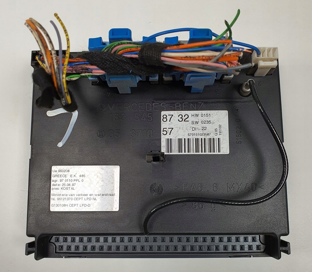 MODUŁ STEROWNIK SAM MERCEDES ML W163 1635458732 - 12626292103 ...