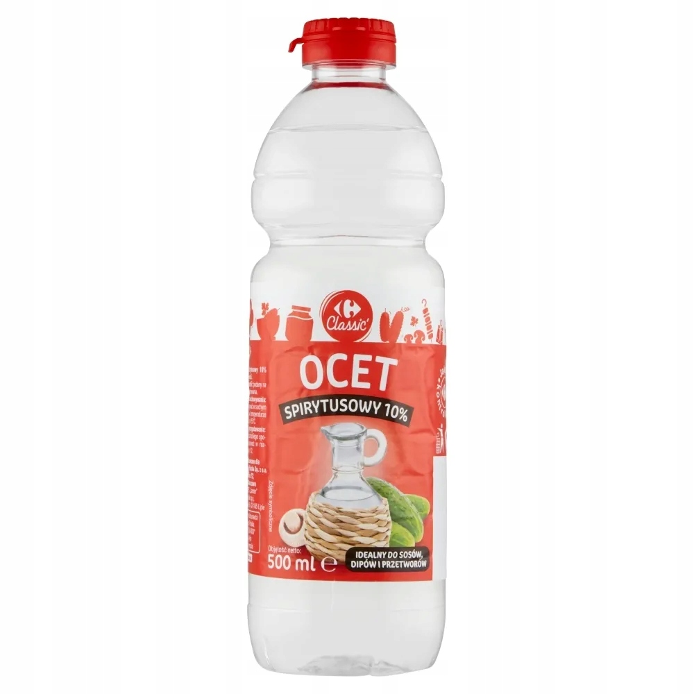 Carrefour Classic Ocet spirytusowy 10% 500 ml - 15876707906 - oficjalne archiwum Allegro