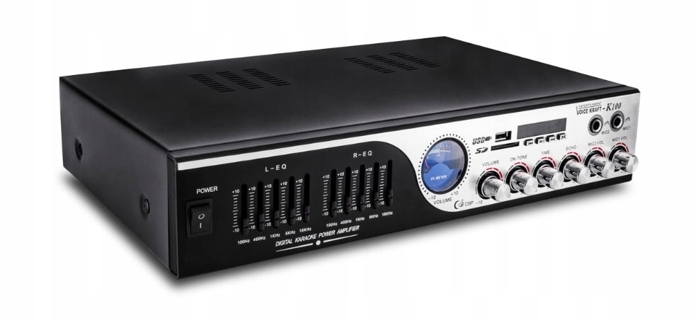 Wzmacniacz Voice Kraft VK 100 4x55W USB/SD/FM-GI - 11807625815 - oficjalne archiwum Allegro