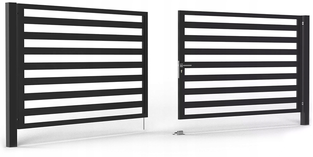 Brama Wjazdowa Dwuskrzydłowa INCOGNITO Ocynk + RAL - 8881433960 ...