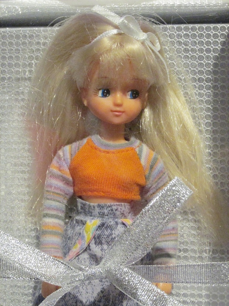 Śliczna lalka vintage PRL Barbie Chabel z naklejek - 9341072507 ...
