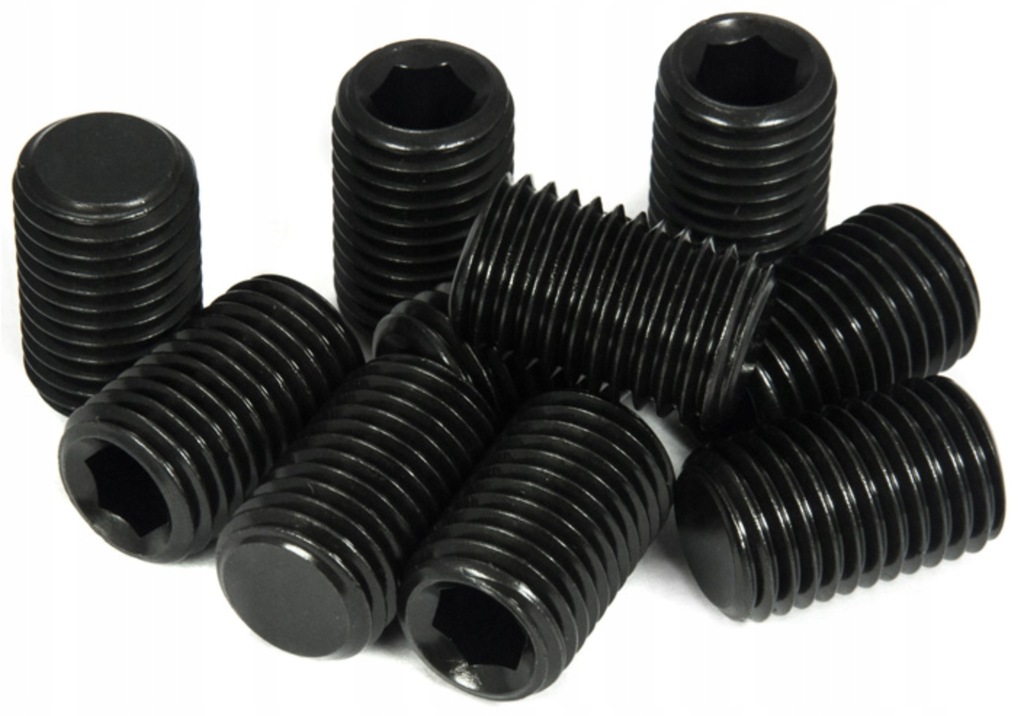 Śruba dociskowa M5x5mm DIN 913 czarna 100szt - 12009120279 - oficjalne archiwum Allegro