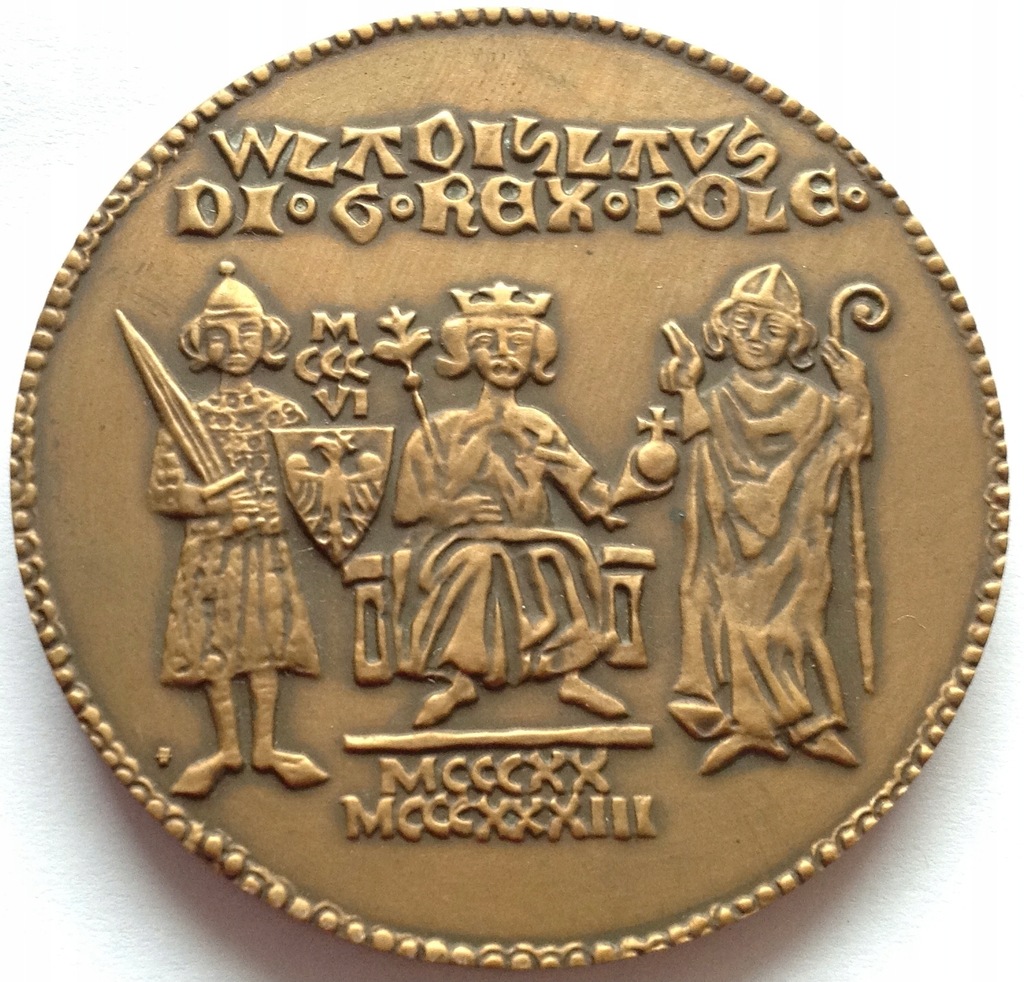 Medal Wladislaus Rex Pole Seria Królewska PTAiN-75 (133gr/70mm ...
