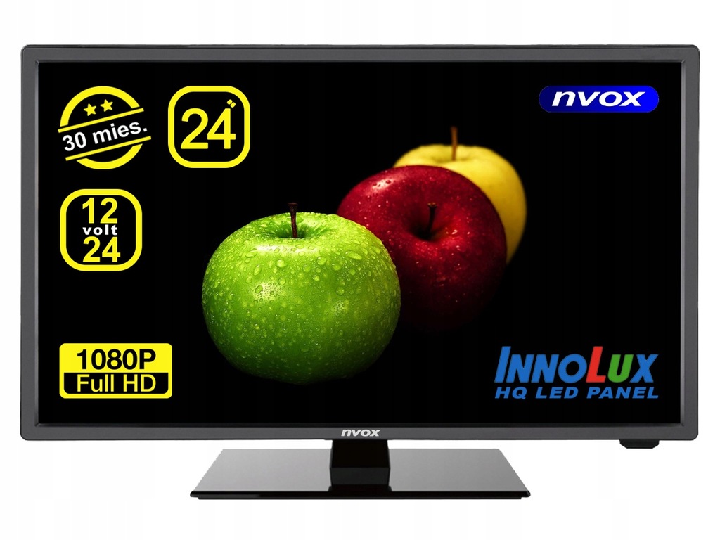 Telewizor 24 cale samochodowy DVBT FHD 12/24V 230V - 7226600924 ...