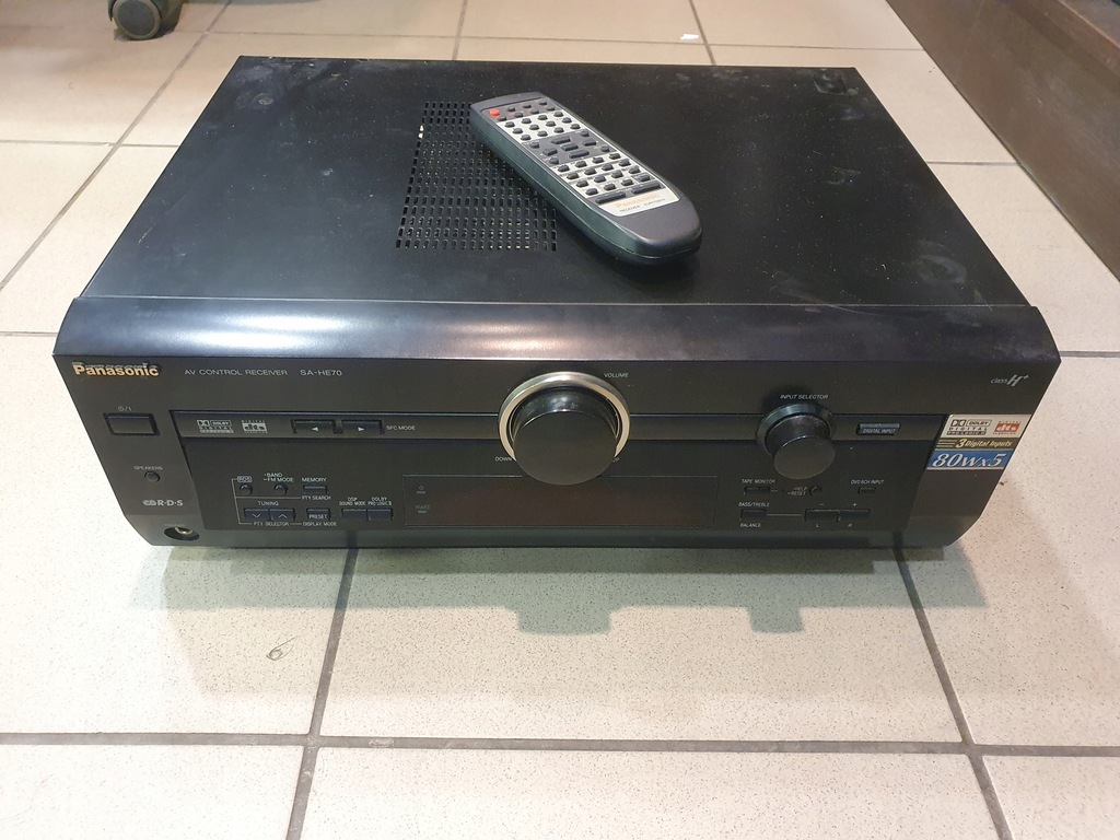Amplituner Panasonic SA-HE70 + pilot - 11969327386 - oficjalne archiwum Allegro