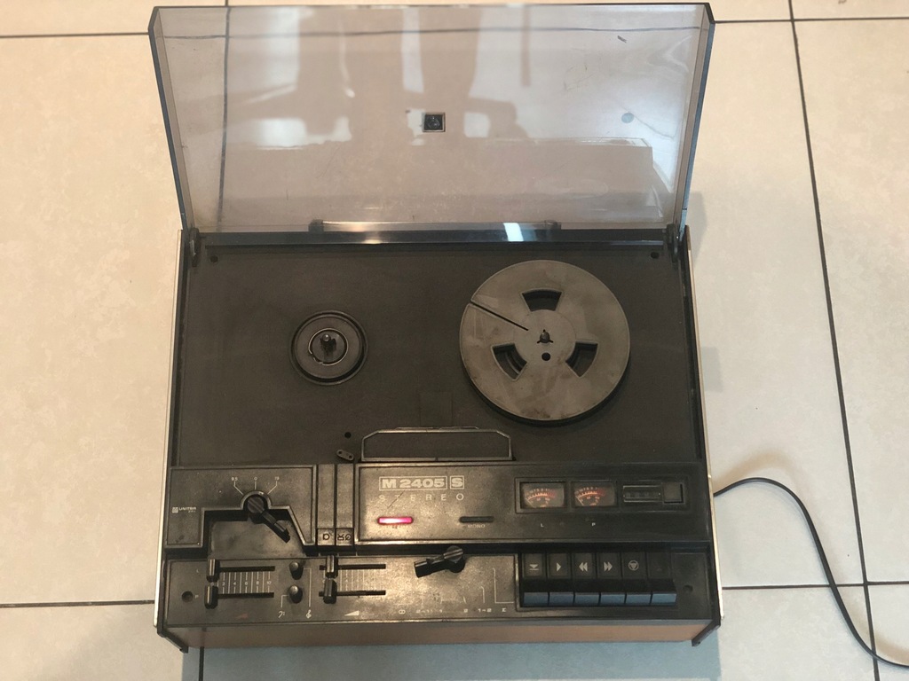 Magnetofon szpulowy Unitra M 2405 S Sprawny - 12536922646 - oficjalne archiwum Allegro