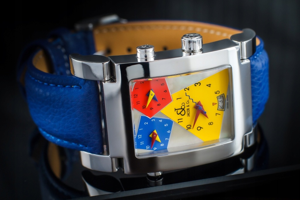 JACOB & CO. CAPRI THREE TIME ZONES QUARTZ 33MM - 13385743954 ...