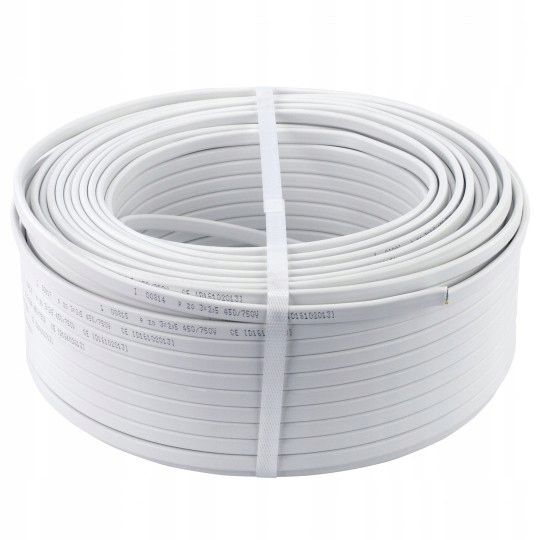 Przewód Płaski elektryczny,YDYp 1 m 3 x 2,5 - 12693027489 - oficjalne archiwum Allegro