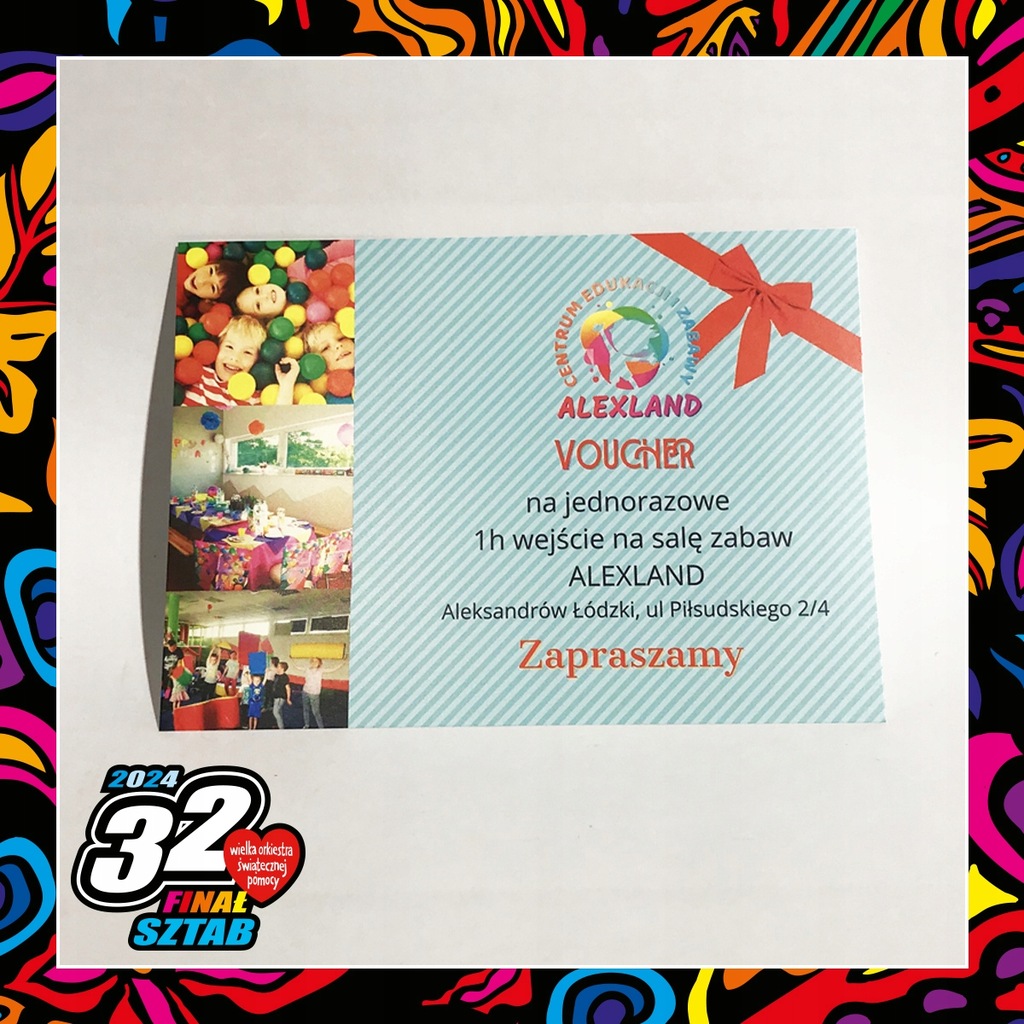 Voucher do sali zabaw ALEXLAND - 15010352892 - oficjalne archiwum Allegro