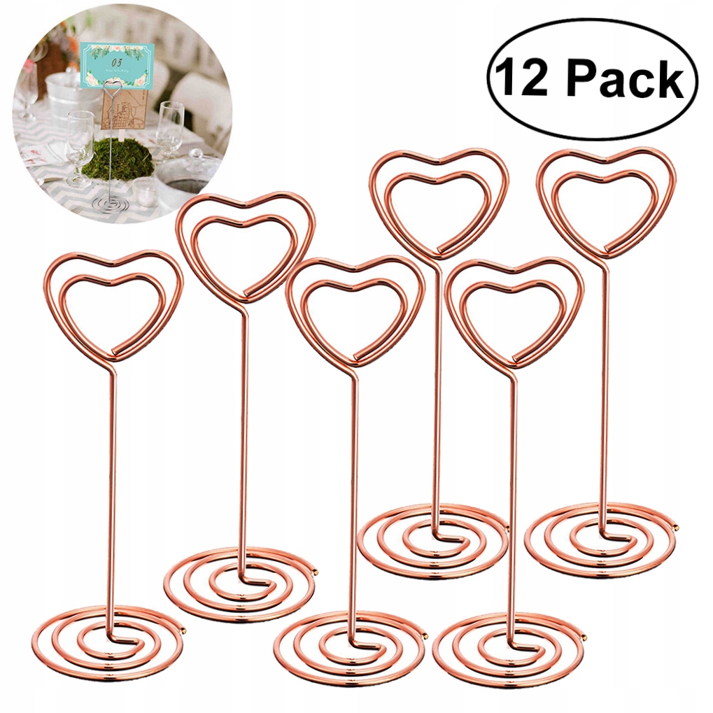 Photo Holder Card Stand Menu Clips Spiral Metal - 14373789663 ...